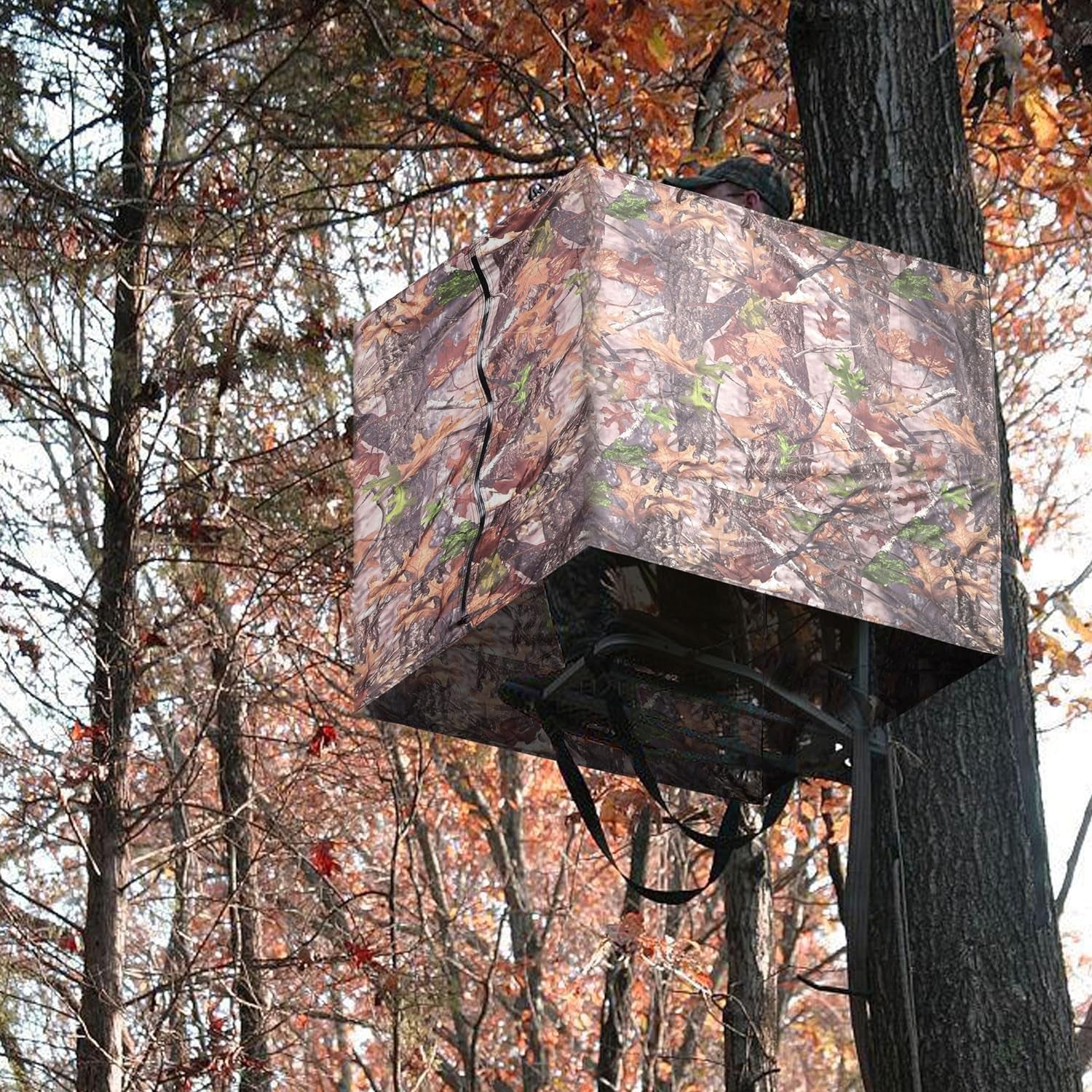 Hunting Tree Stand Blinds- Treestand Camo Blind Cover- Hunting Camoufl ...